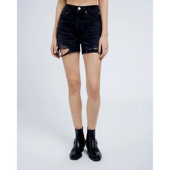 Re/Done | Shorts | New Redone Womens 5s Cut Off Short In Destroyed ...